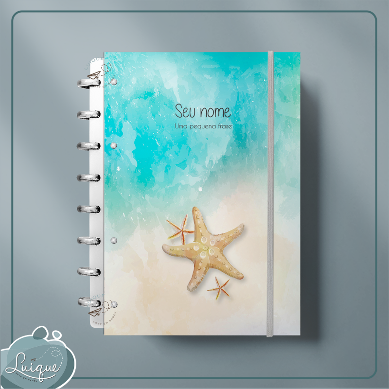 Caderno de Disco (Praia 01) – Luique | Arte em papel